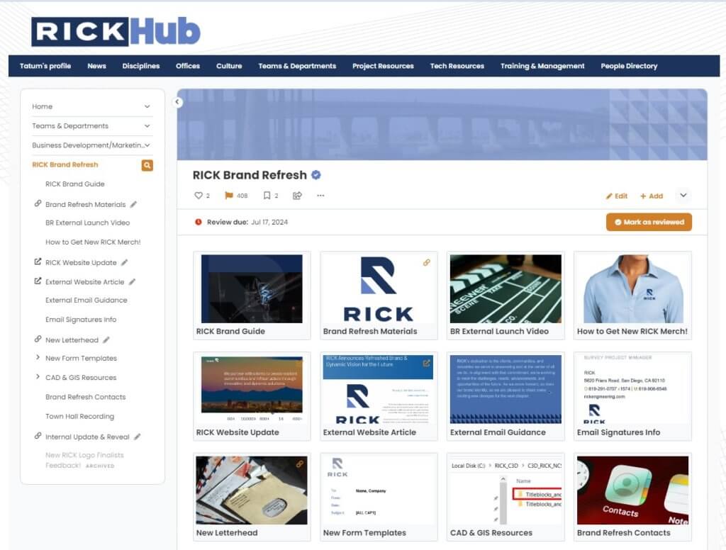 RICK Interactive Intranet Wins International Impact Award - Rick Engineering